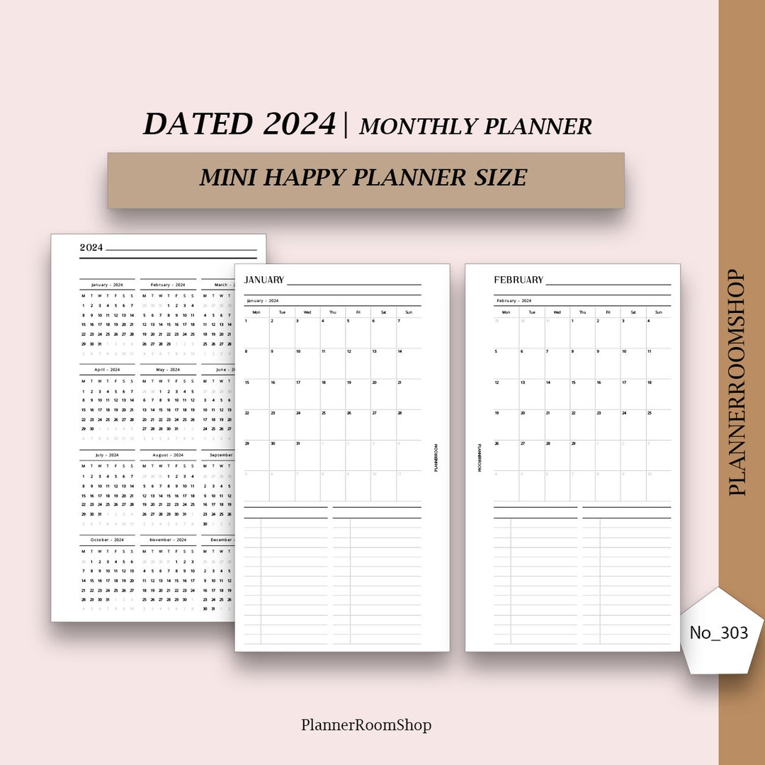 DATED 2024 ADHD Planner Adult, Printable Monthly Planner With Task List ...