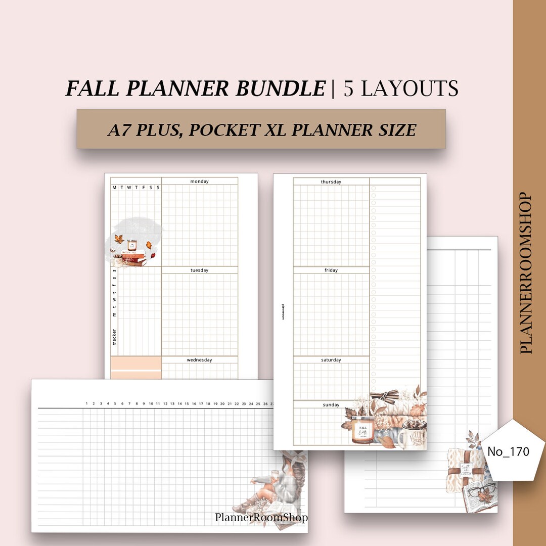 Printable Fall Planner Bundle Inserts, Fall Notes, Autumn Printable ...