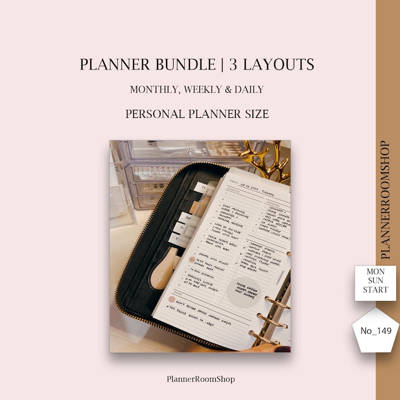 Printable Planner Bundle Undated Planner Printables - Etsy