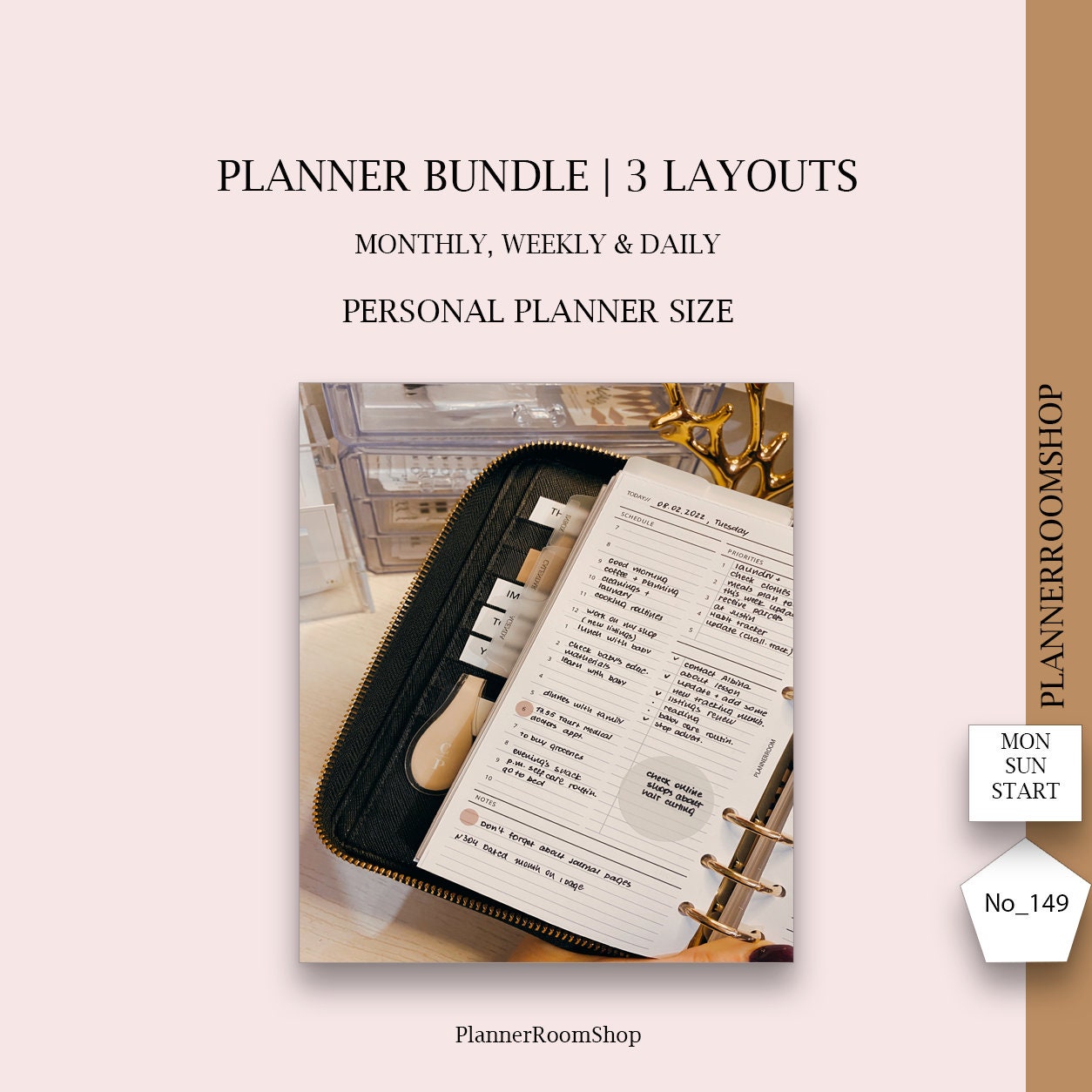 Printable Planner Bundle Undated Planner Printables - Etsy Canada