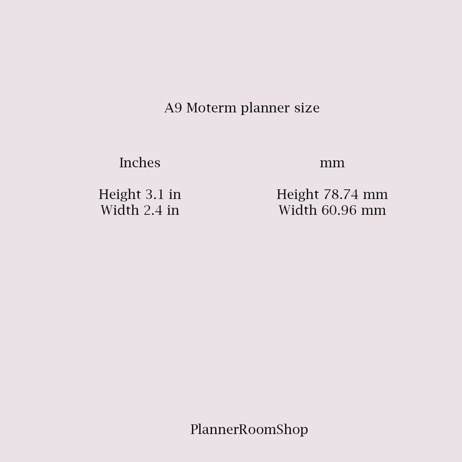 A9 Moterm, Filofax Mini Printable Inserts, Month on 2 Pages, A9 Planner ...
