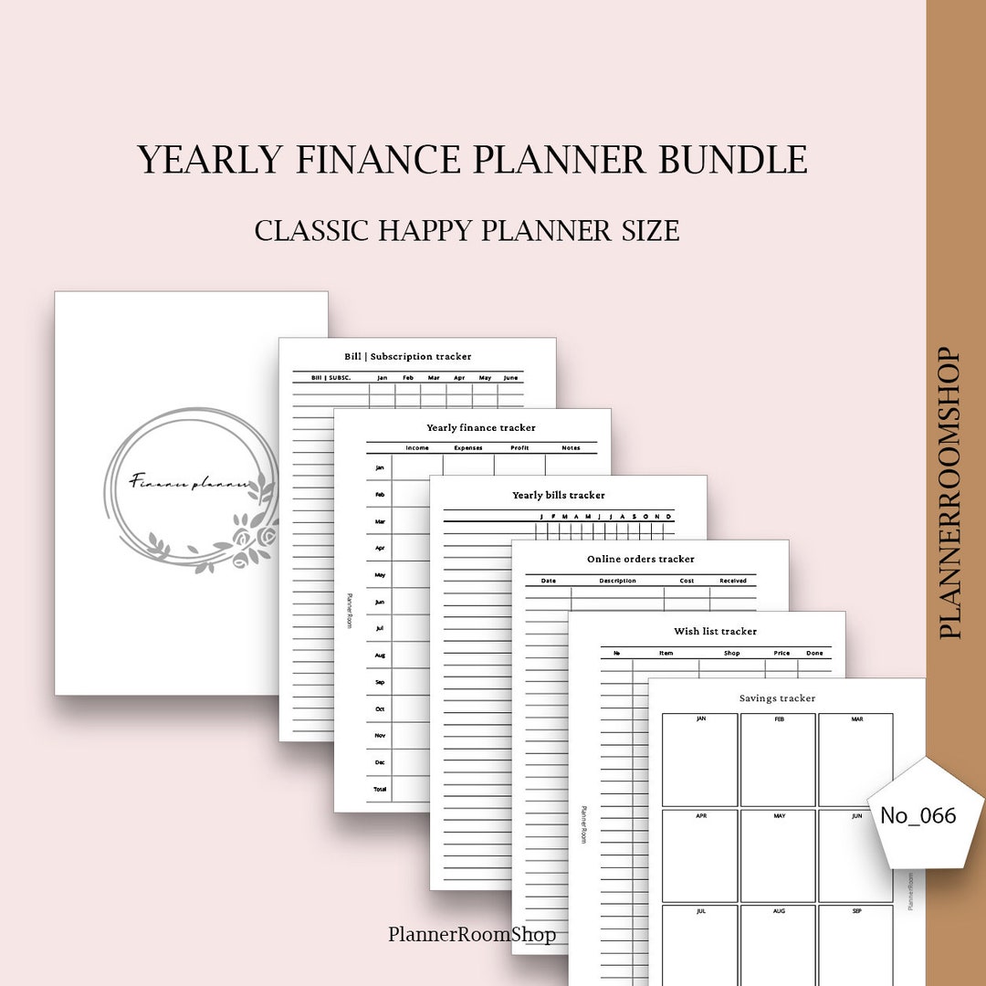 Yearly Money Savings Challenge, Classic Happy Planner Printable, Money ...