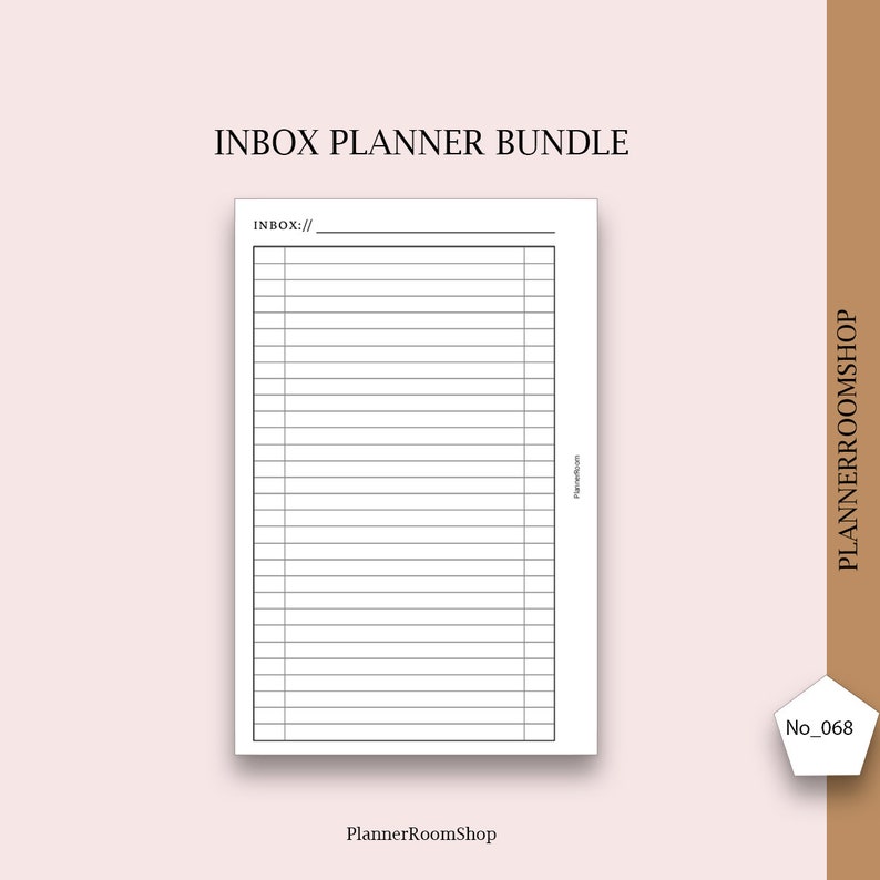 Printable Inbox FC Compact Size Inbox Insert Inbox Tracker - Etsy