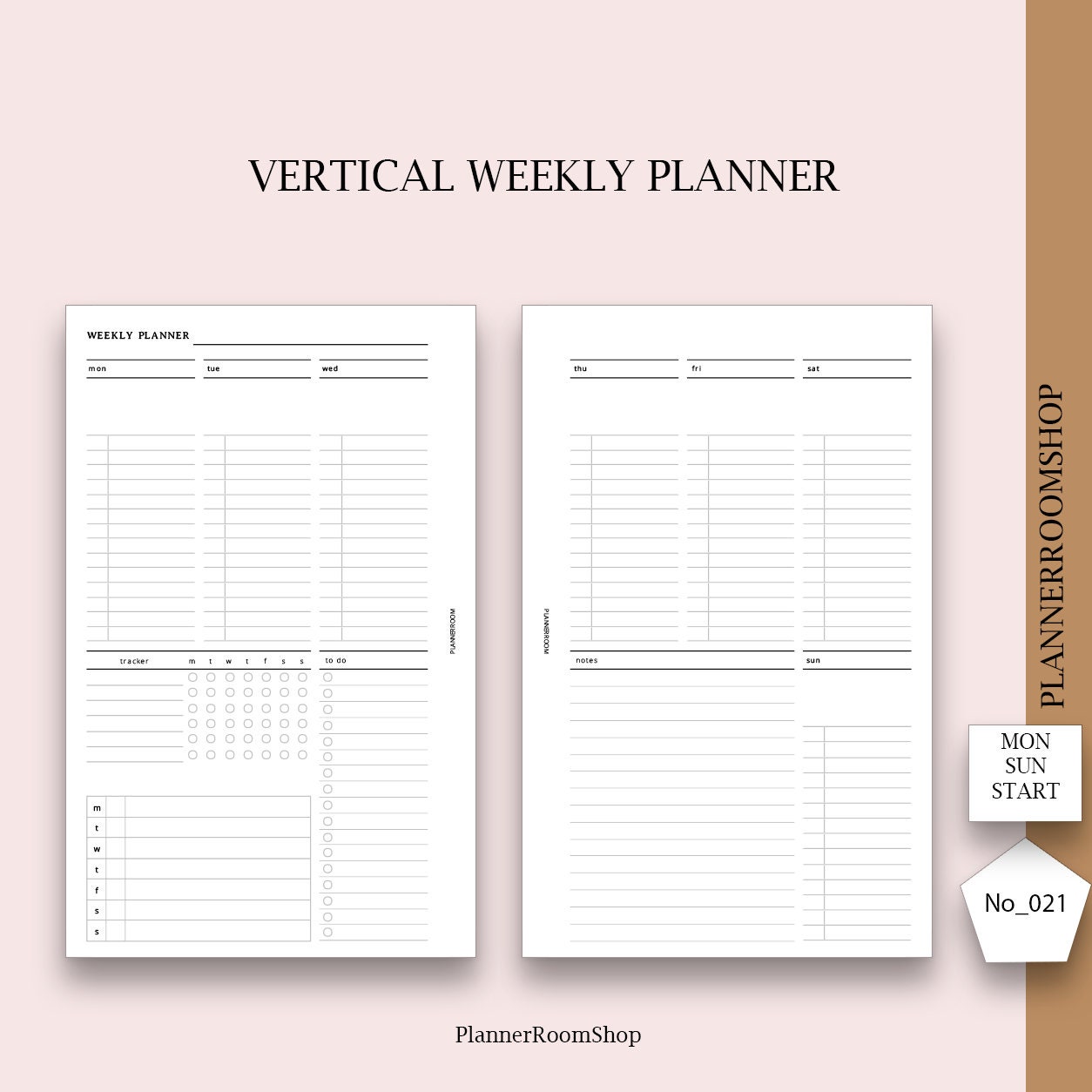 Printable Weekly Planner for Personal Wide | Undated Personal Wide ...