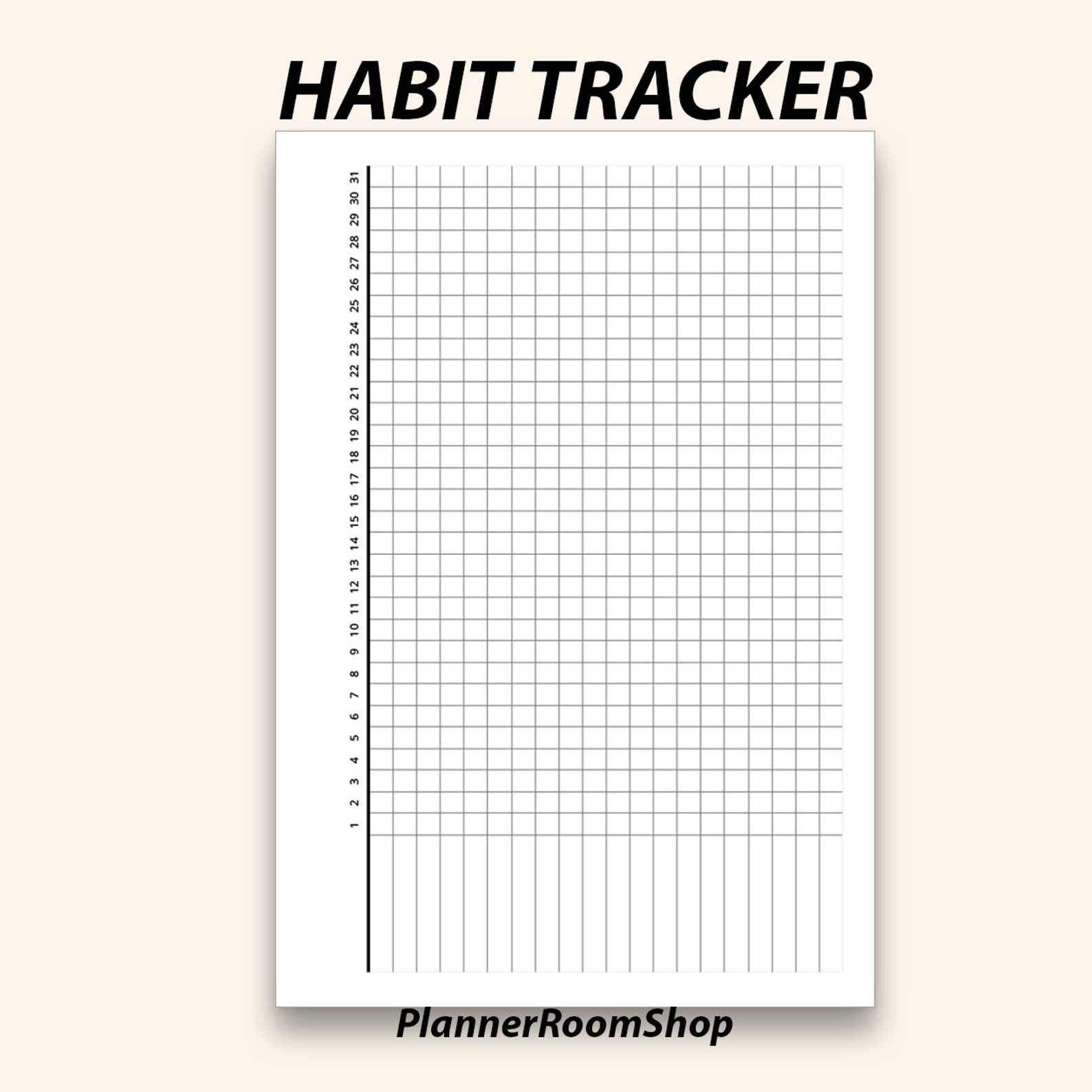 Monthly tracker planner printable Personal size printables | Etsy