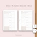 Weekly Planner Inserts A7 Pocket Planner Week on 1 Page - Etsy