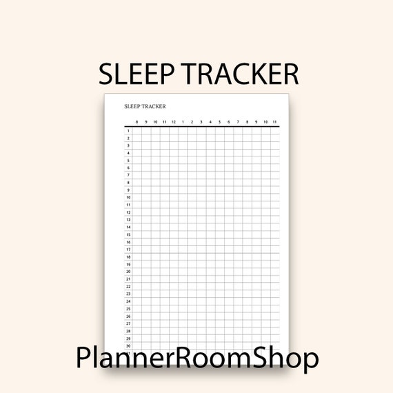Sleep tracker Printables for Pocket rings planner size | Etsy