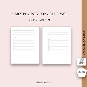 Filofax Mini Size, A9 Moterm Planner, Daily Planner, 3 Rings Inserts, 5 ...