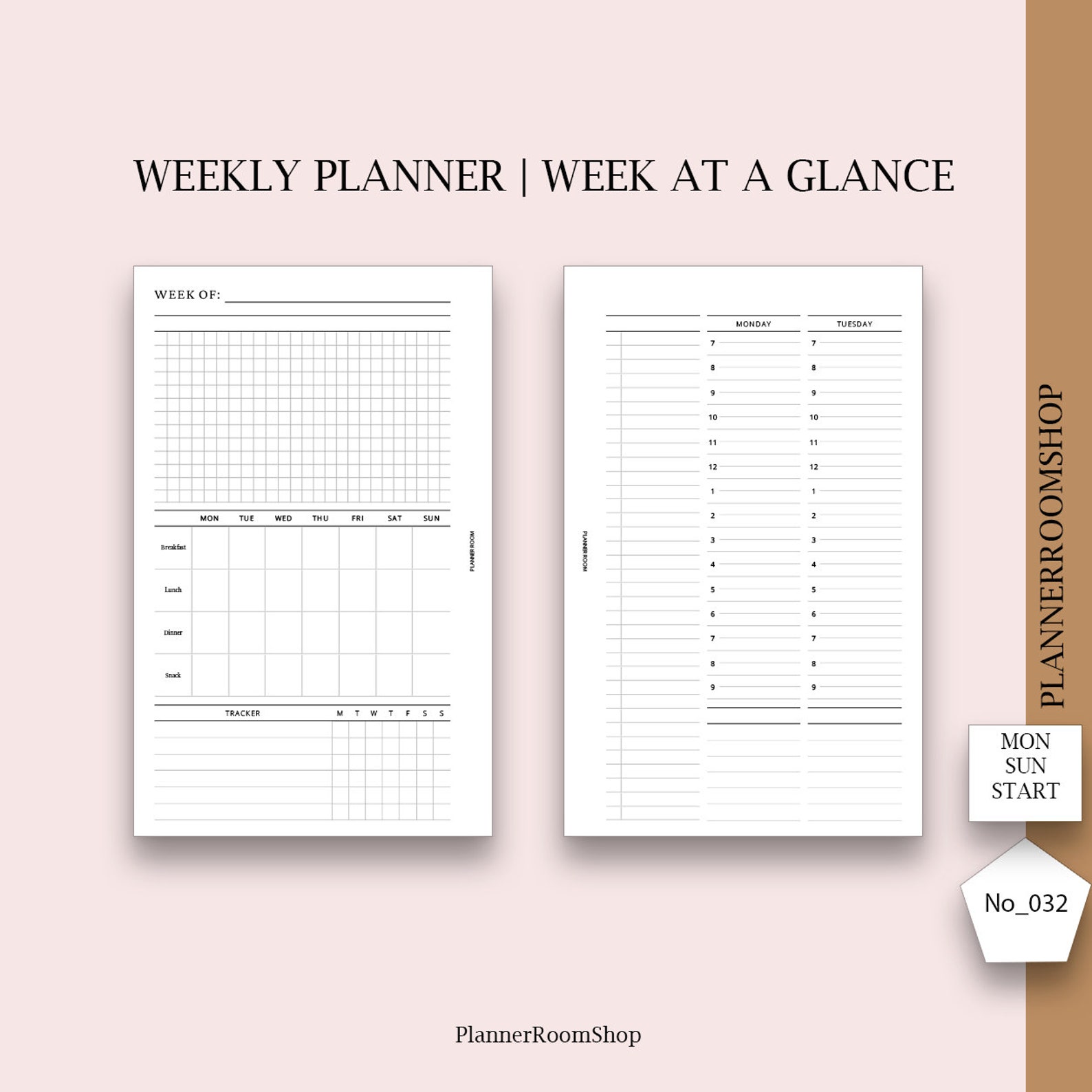 FRANKLIN COVEY Compact Printable Weekly Vertical on 4 Pages - Etsy