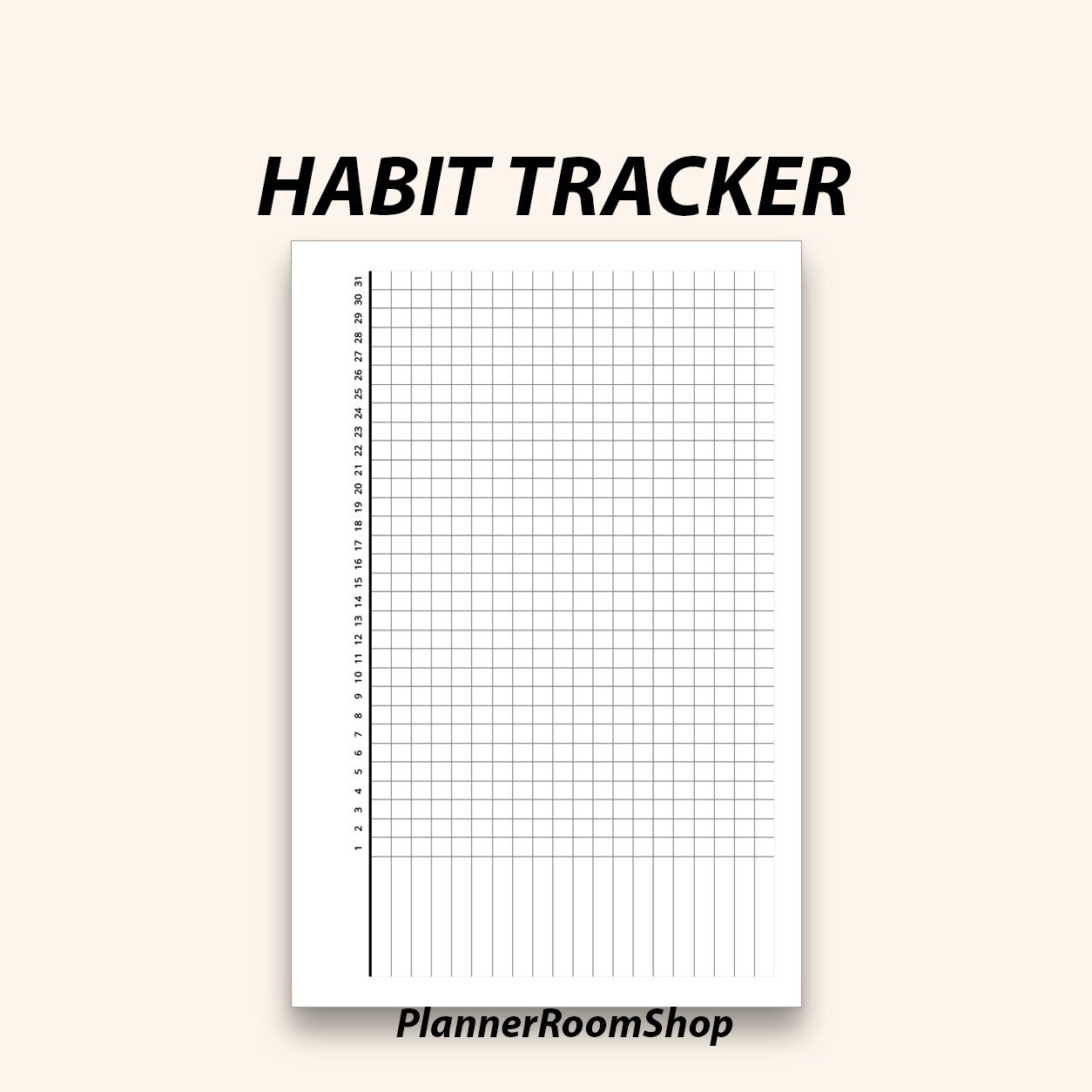 Monthly tracker planner printable Personal size printables | Etsy