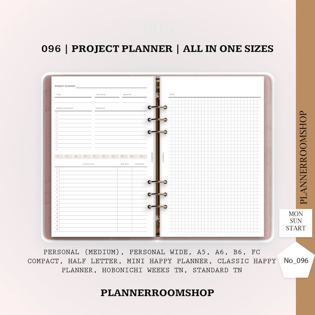 Printable Project Planner, Goals Planning, Productivity Planner ...