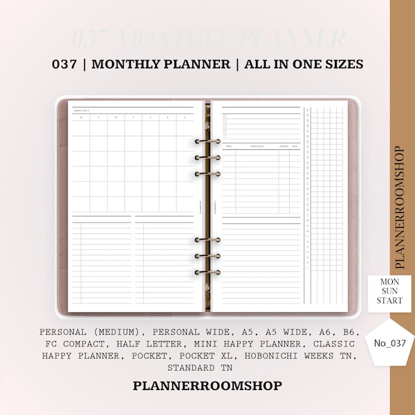 Printable Filofax - Etsy