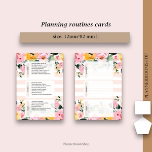 Planning Routines Printable Cards, Planning System Organisation ...