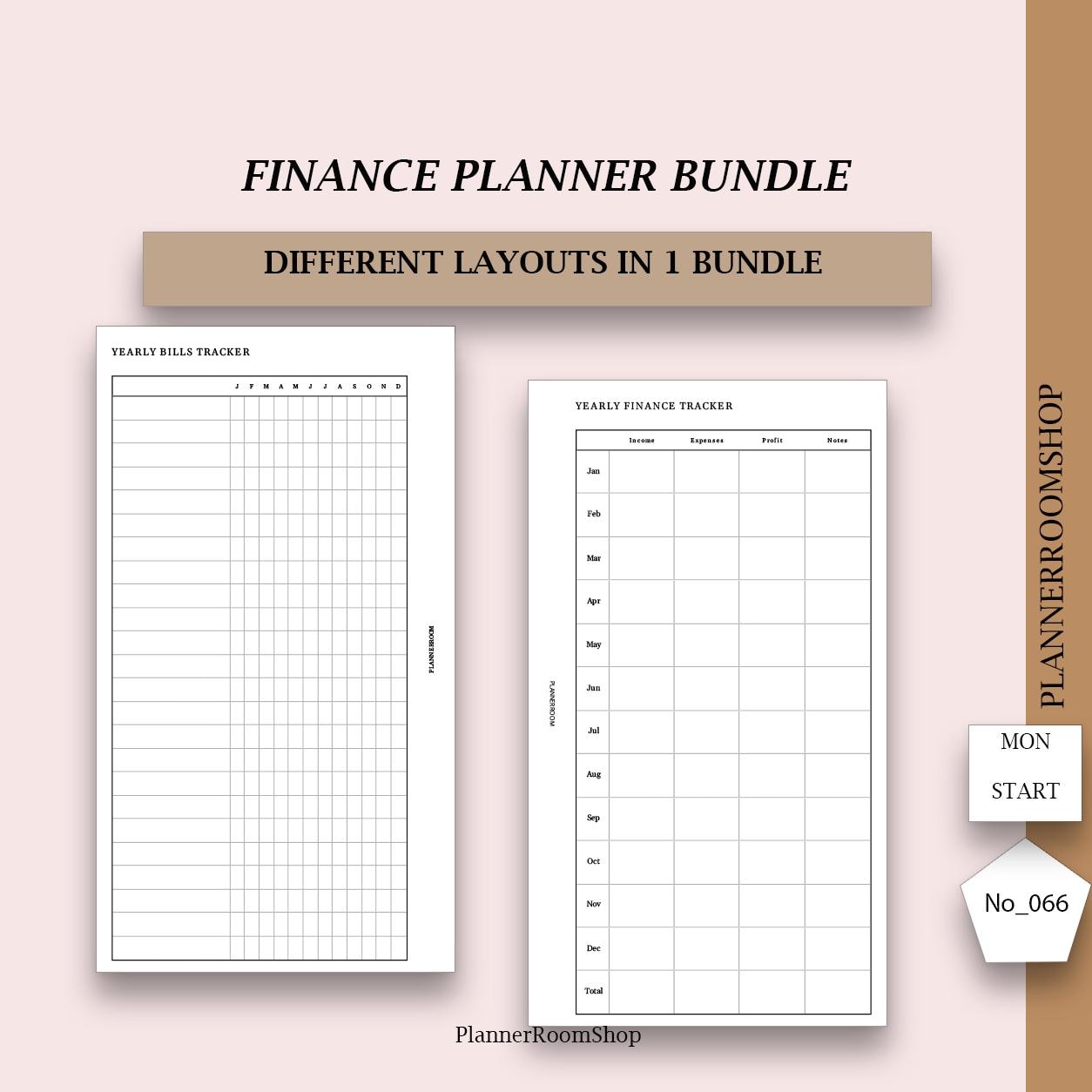 Printable Budget Planner, FC Compact Inserts, Budget Binder, Expense ...