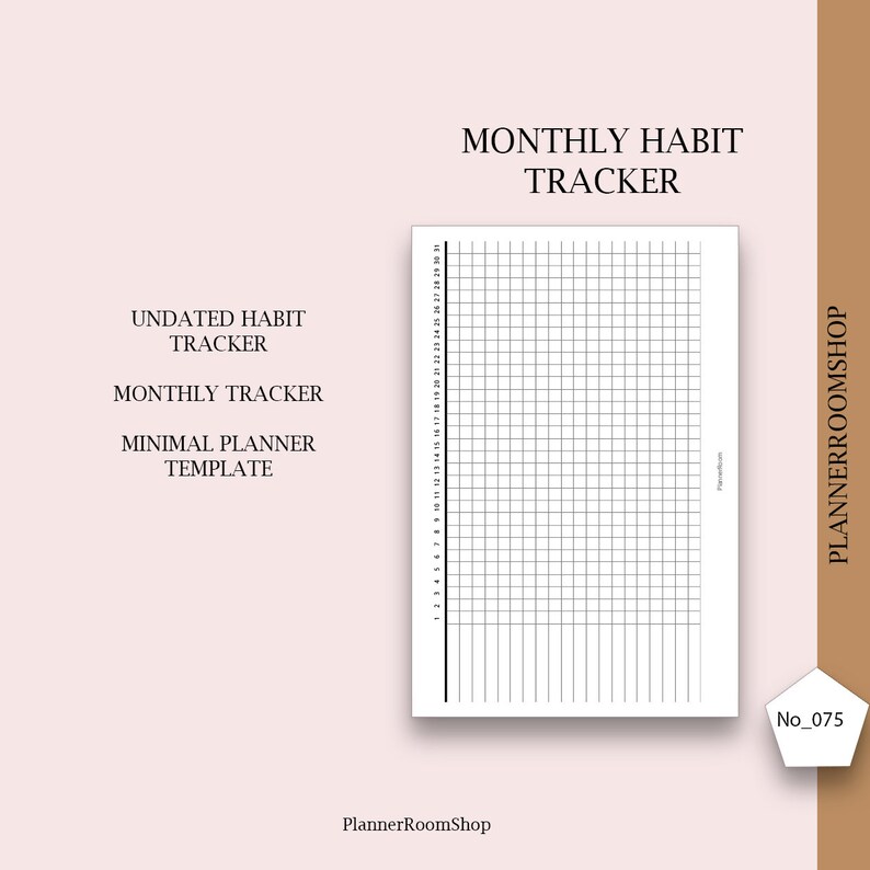 Monthly Printable Tracker, A7, Pocket Planner Refill, Digital Planner ...