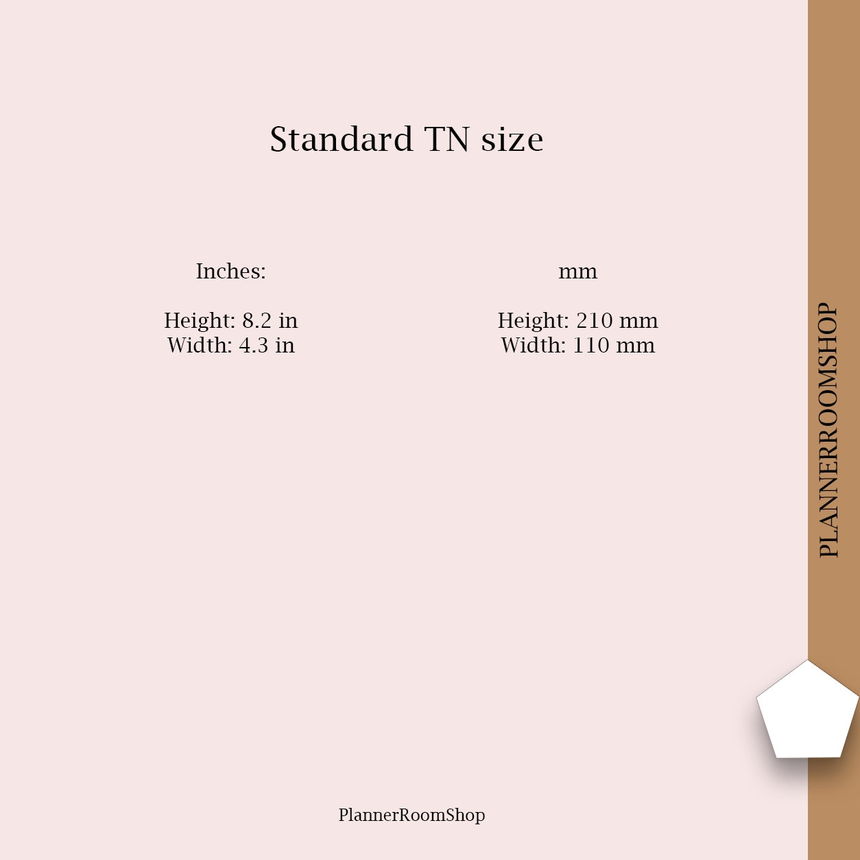 Standard TN Printable Daily Template Minimalist Daily - Etsy
