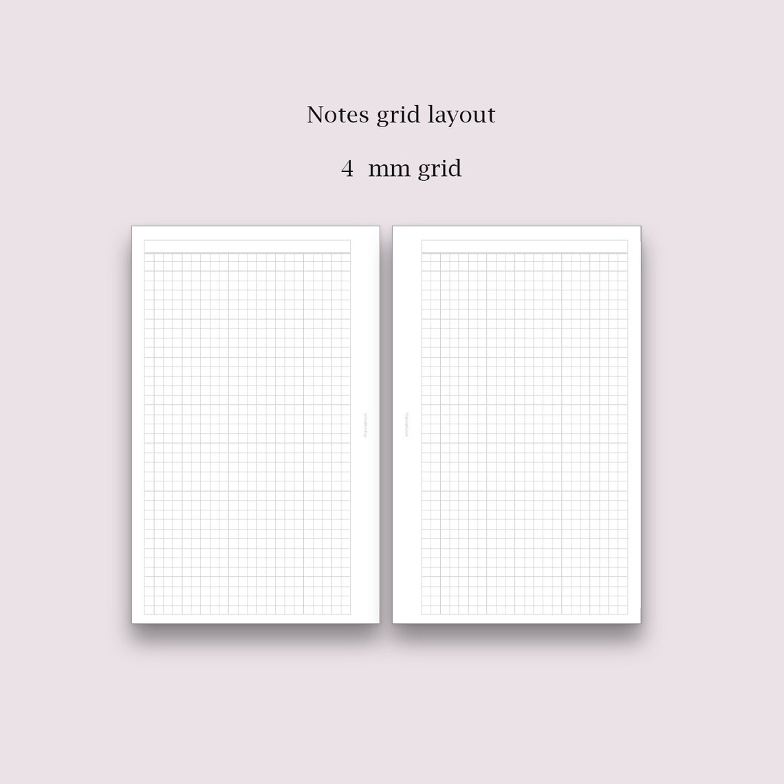 Printable Notes Inserts Personal Planner Size Notes Grid | Etsy