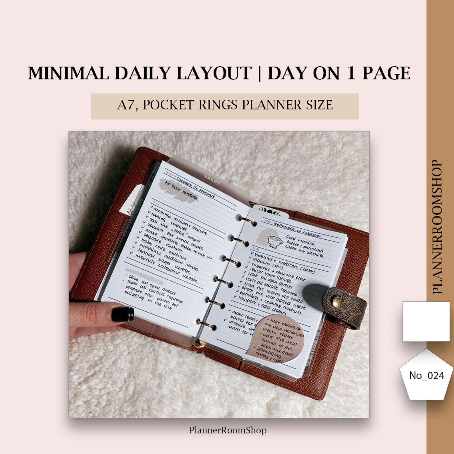 Daily Planner Printable, Pocketl Planner Inserts, Daily Planners and ...