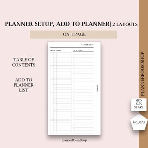 Add to Planner Printables, List for Planning, Planner Organization ...