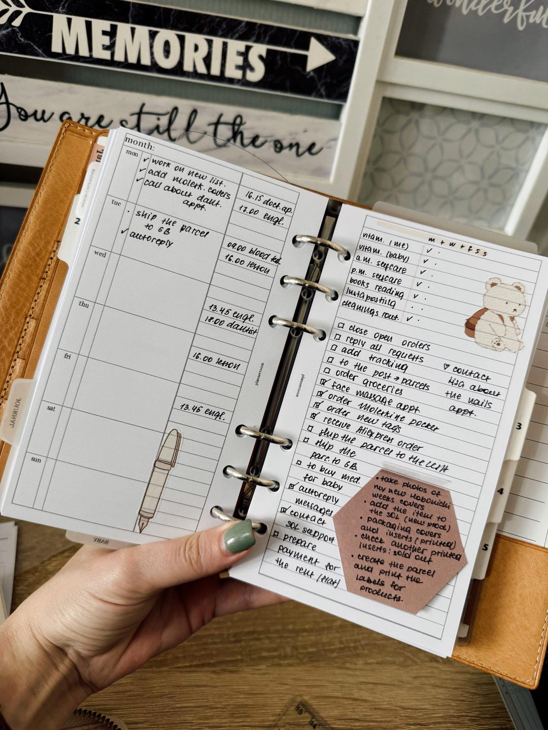 Personal Wide Rings Size – Printable Weekly Planner – Minimalist Weekly ...