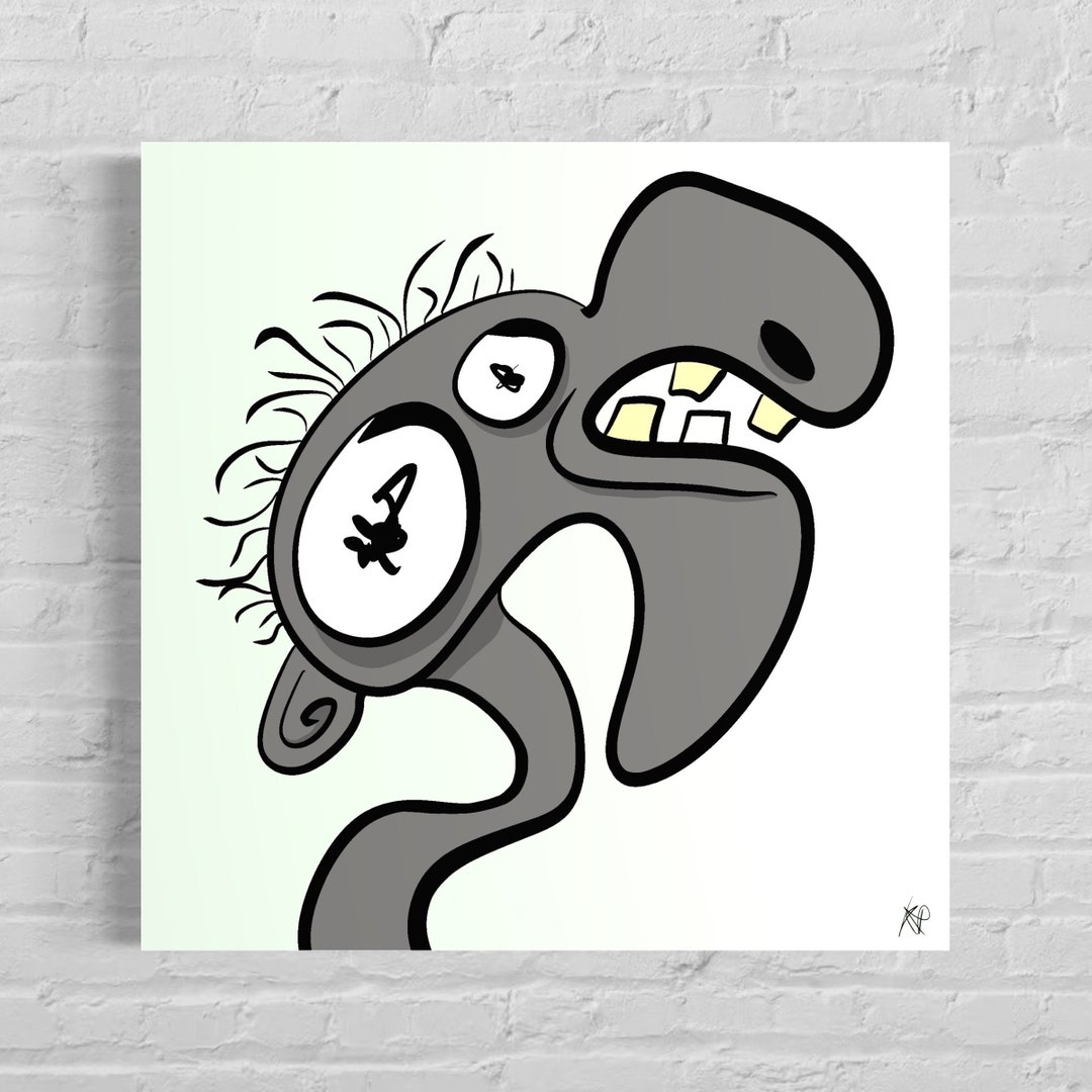 Weird People Illustration hog Digital Download - Etsy