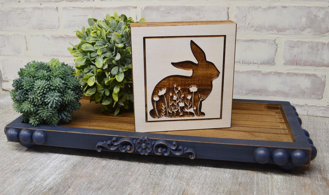 Navy Blue Riser...farmhouse Wood Riser...rectangle Riser...farmhouse ...