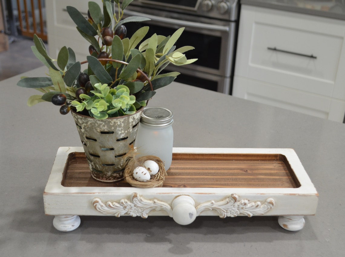 Distressed Antique White Riser...farmhouse Wood - Etsy