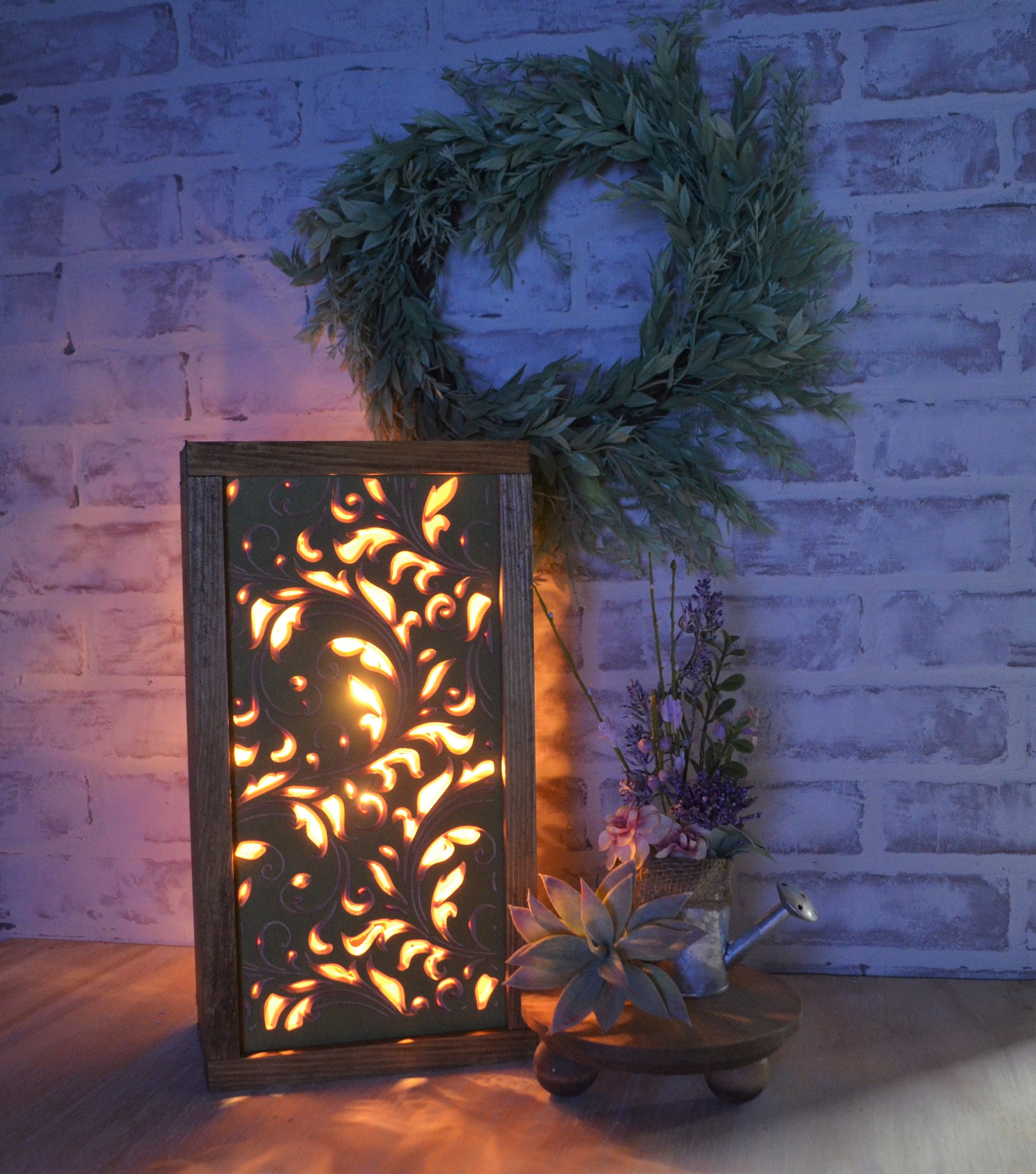 Farmhouse Night Light...decorative Night Light...vintage Look - Etsy