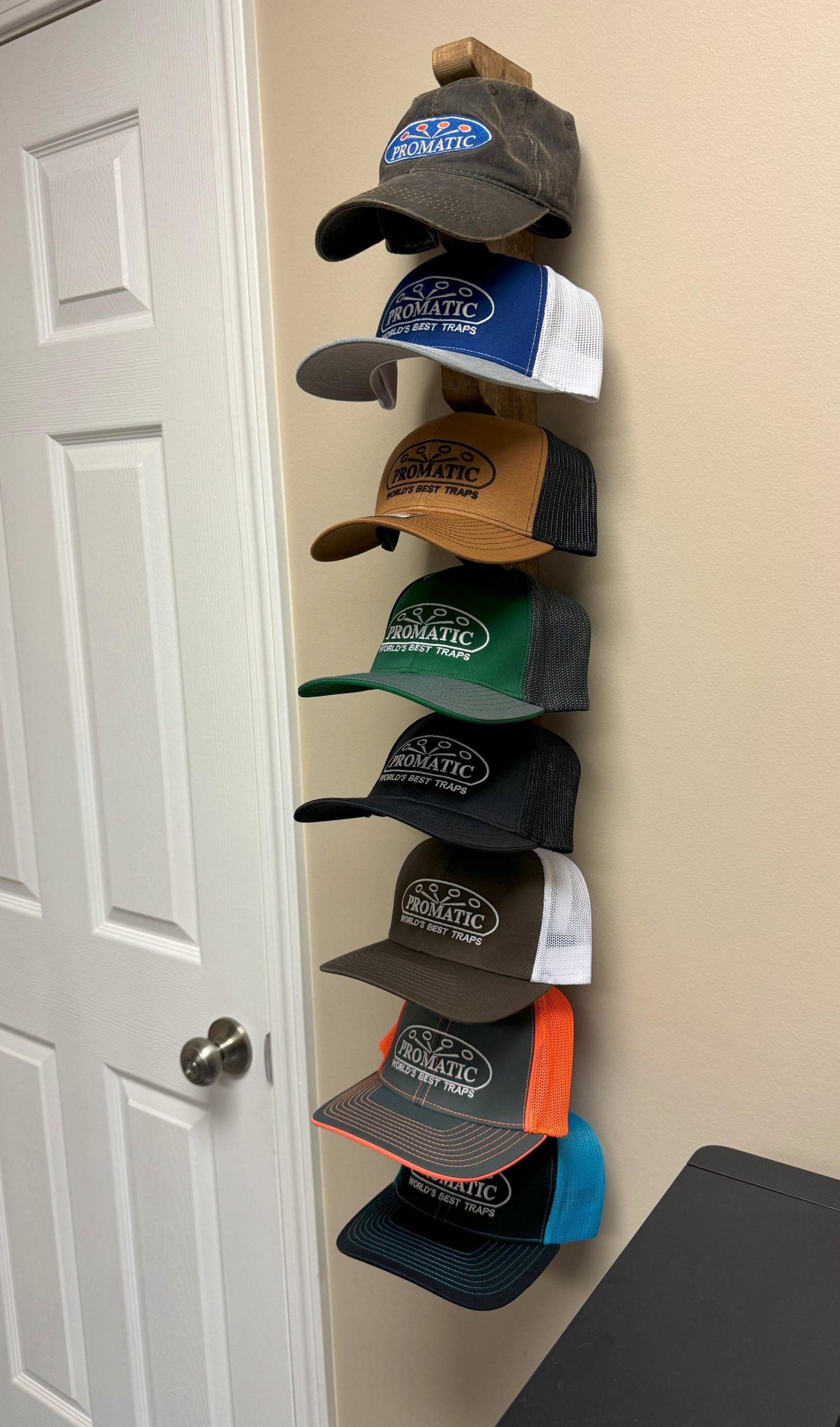 Custom Wall Mounted Baseball Cap Holder...hat Holder...hat Rack ...