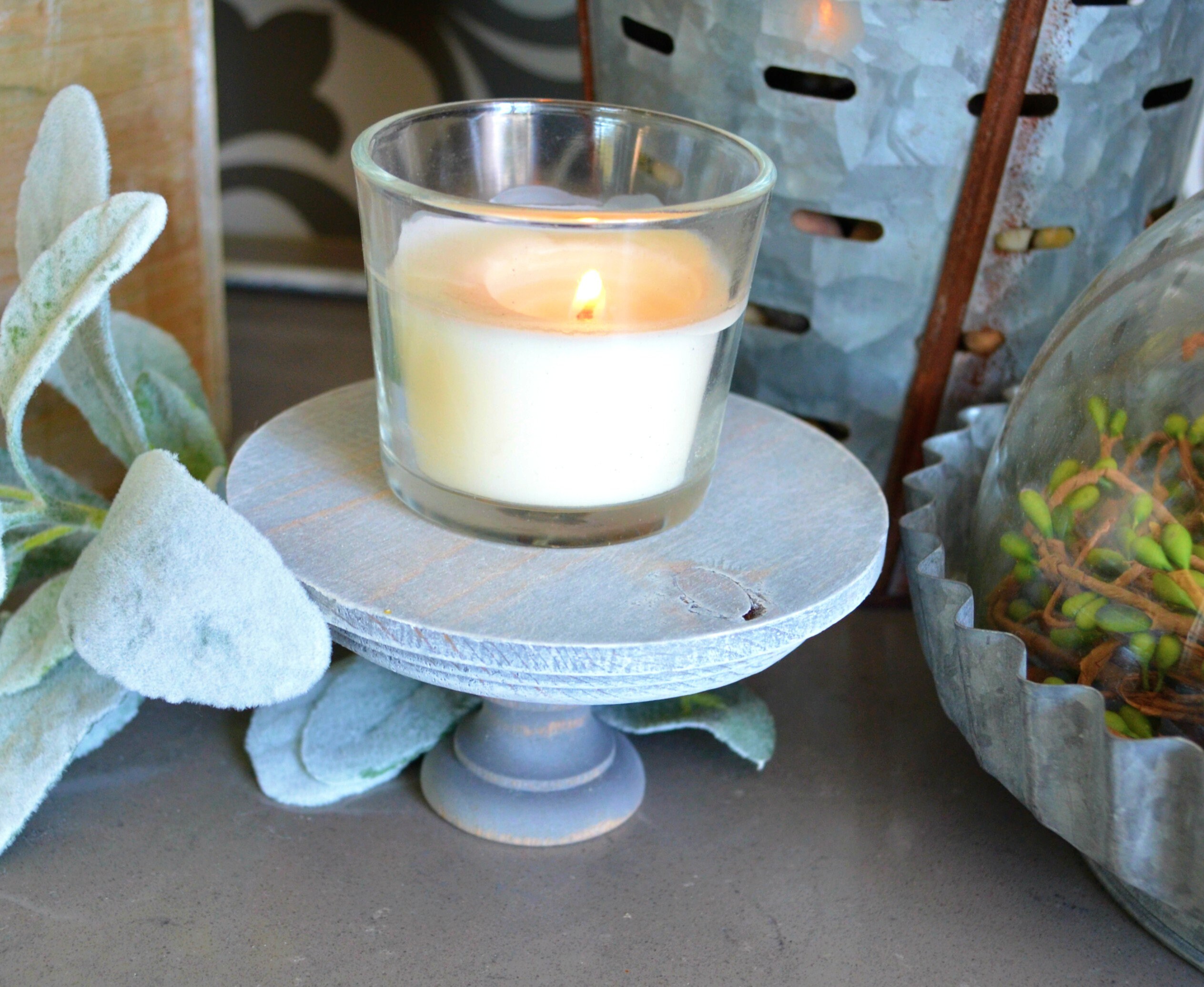 Gray Weathered Wood Riser...mini Riser...farmhouse Decor...wood Stand ...