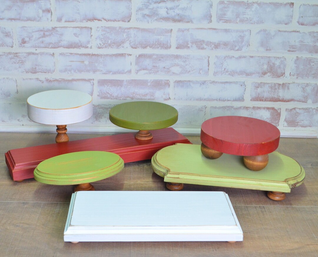 Farmhouse Wood Riser Set...wood Trays...wood Stands...farmhouse Risers ...