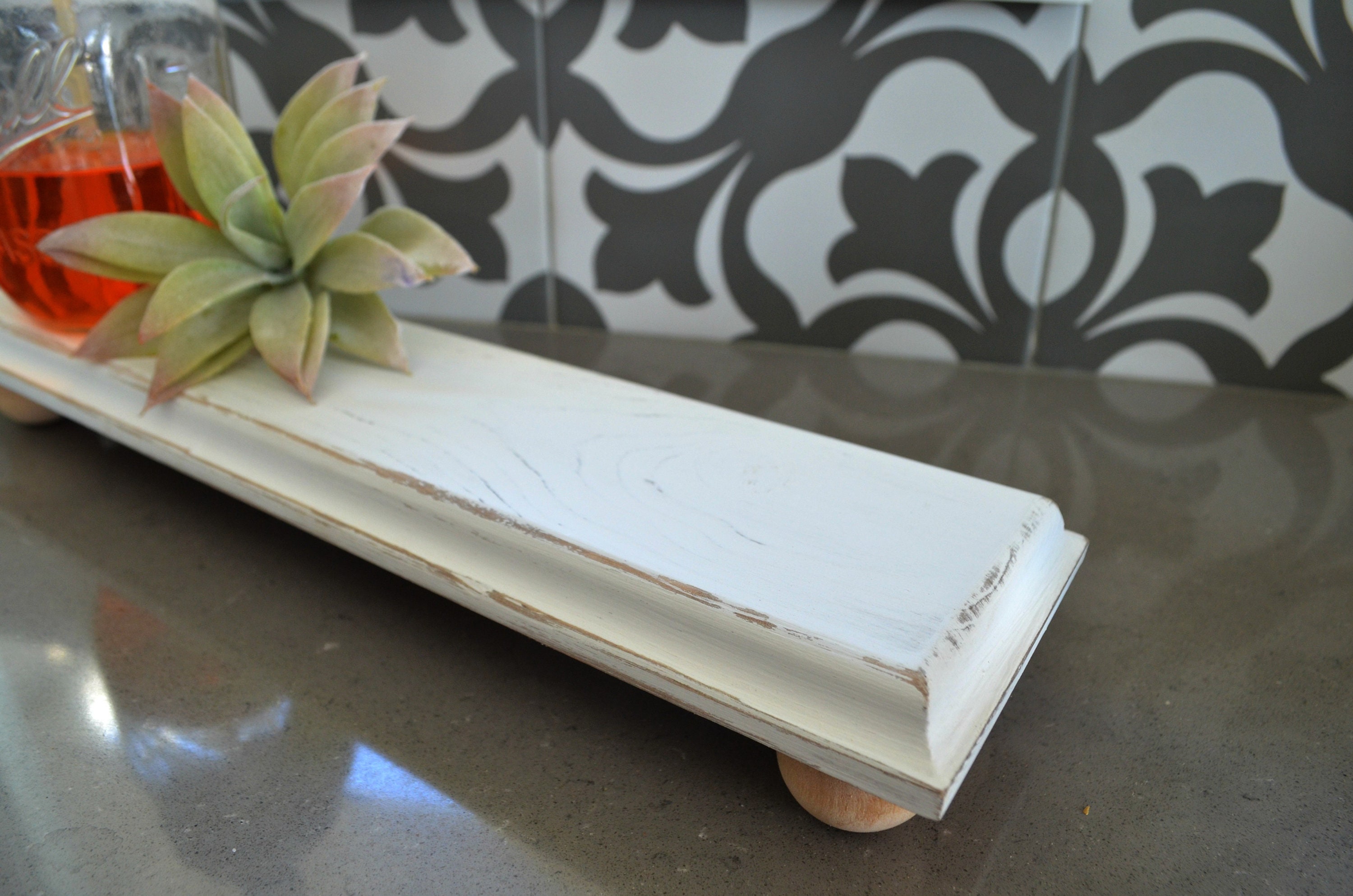 Farmhouse Wood Riser...white Riser...distressed Riser... - Etsy