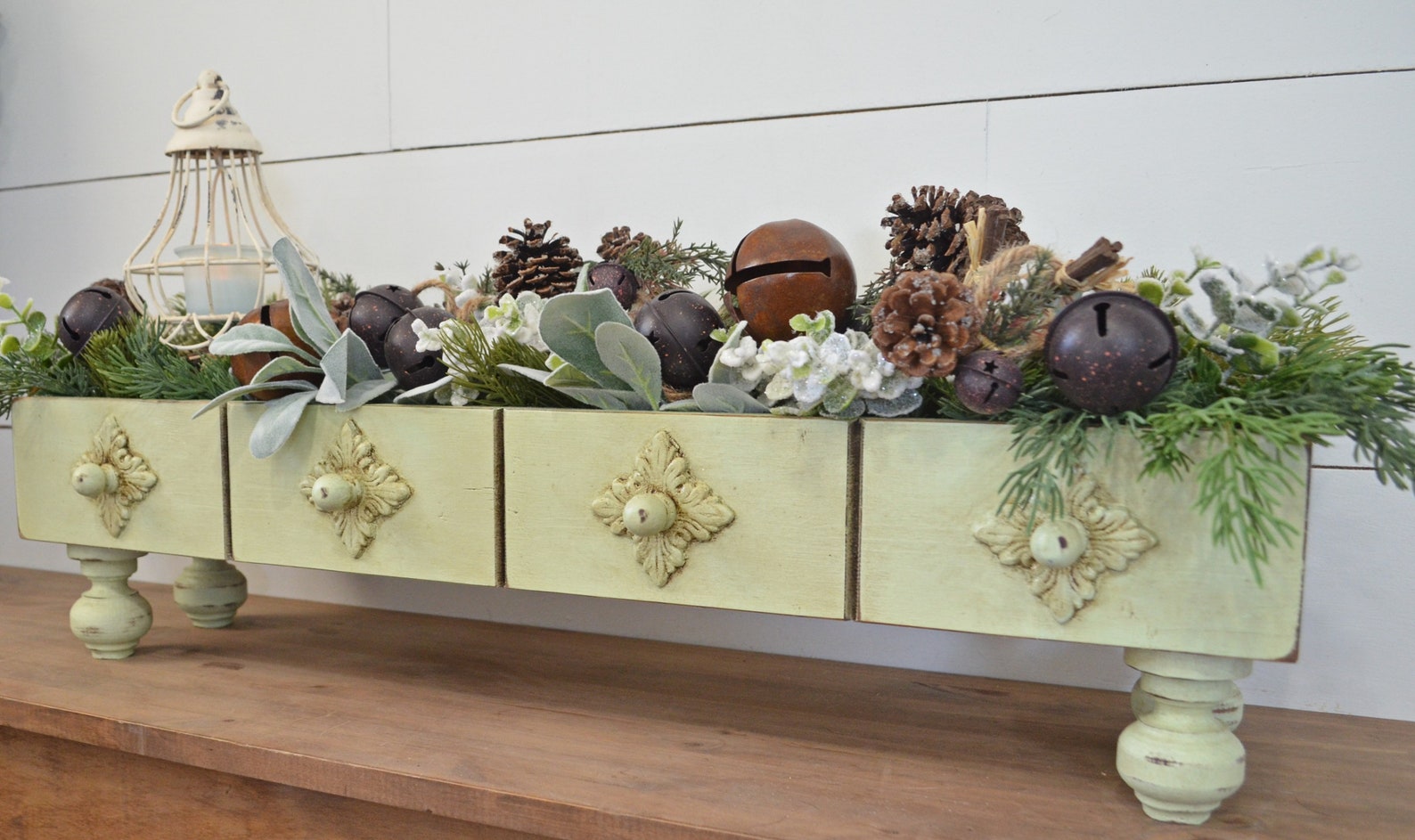 XL Farmhouse Caddy...table Tray Centerpiece...farmhouse Tray - Etsy