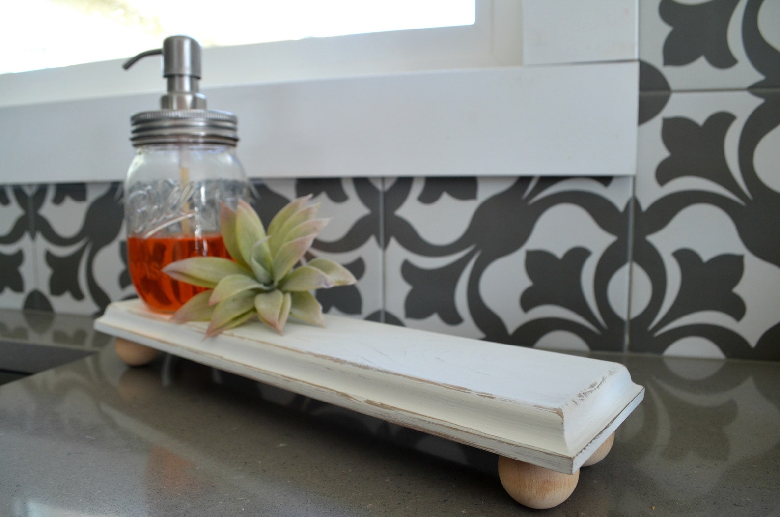 Farmhouse Wood Riser...white Riser...distressed Riser... - Etsy