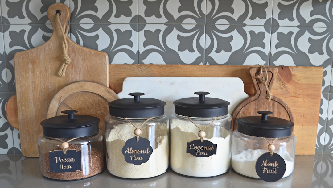 Customized Canister Tags...engraved Canister Labels...canister Garland ...