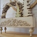 XL Antique White Farmhouse Box Riser: Tall Decorative Wood Caddy - Etsy