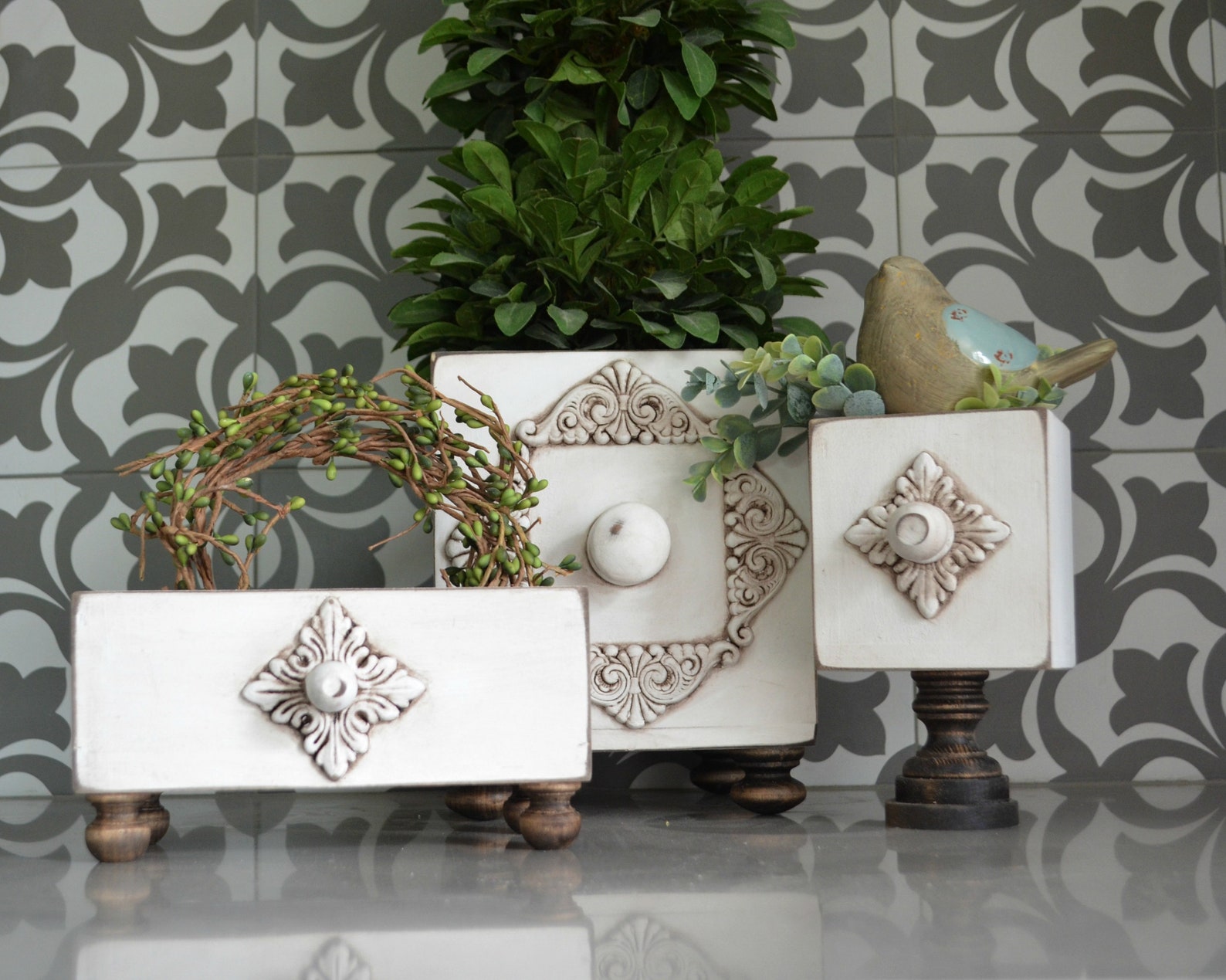 Farmhouse Decorative Boxes...wood Boxes...farmhouse - Etsy Canada