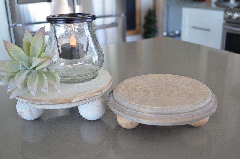 Set of Two Handmade Wood Riser...wood Stands...farmhouse Wood Risers ...