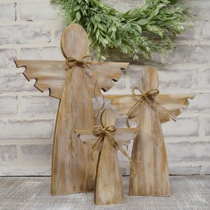 Christmas Angels...primitive Angels...rustic Angels...christmas Decor ...