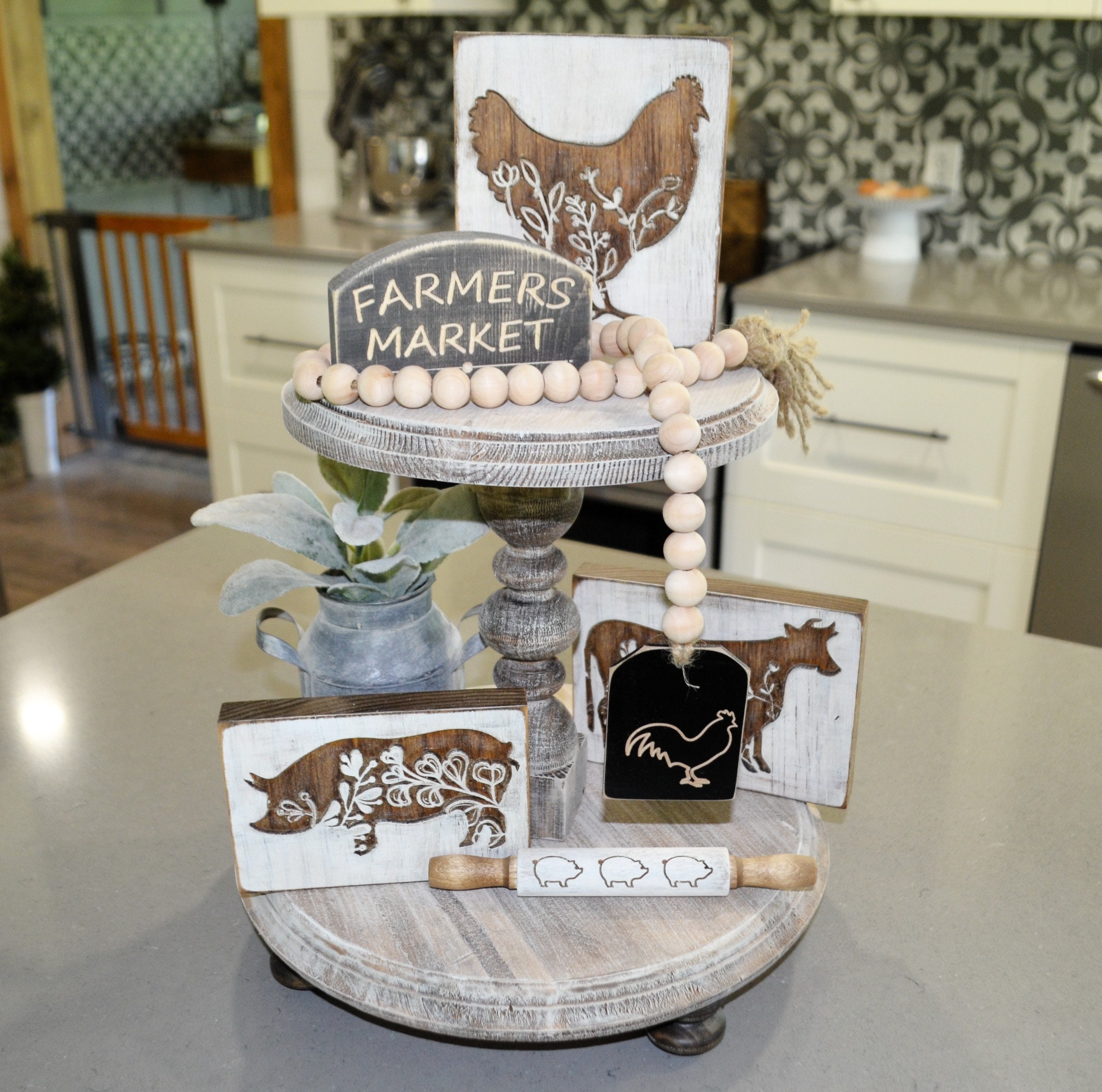 Farmhouse Tiered Tray Decor...farm Bundle...farmers | Etsy