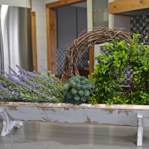 Extra Large Farmhouse Trough...white Trough...distressed Trough ...