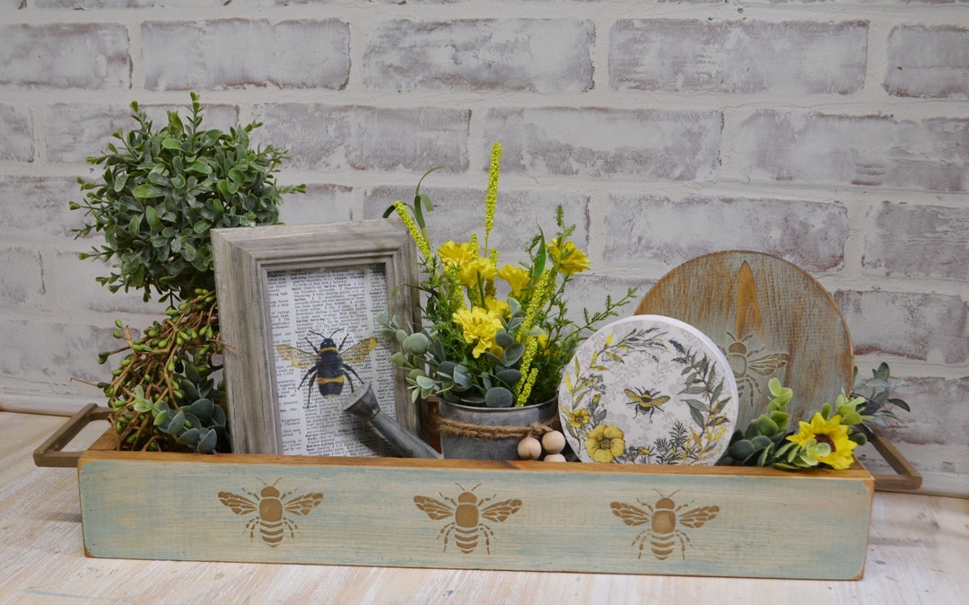 Bumble Bee Caddy Box...french Country Box...farmhouse Caddy...farmhouse ...