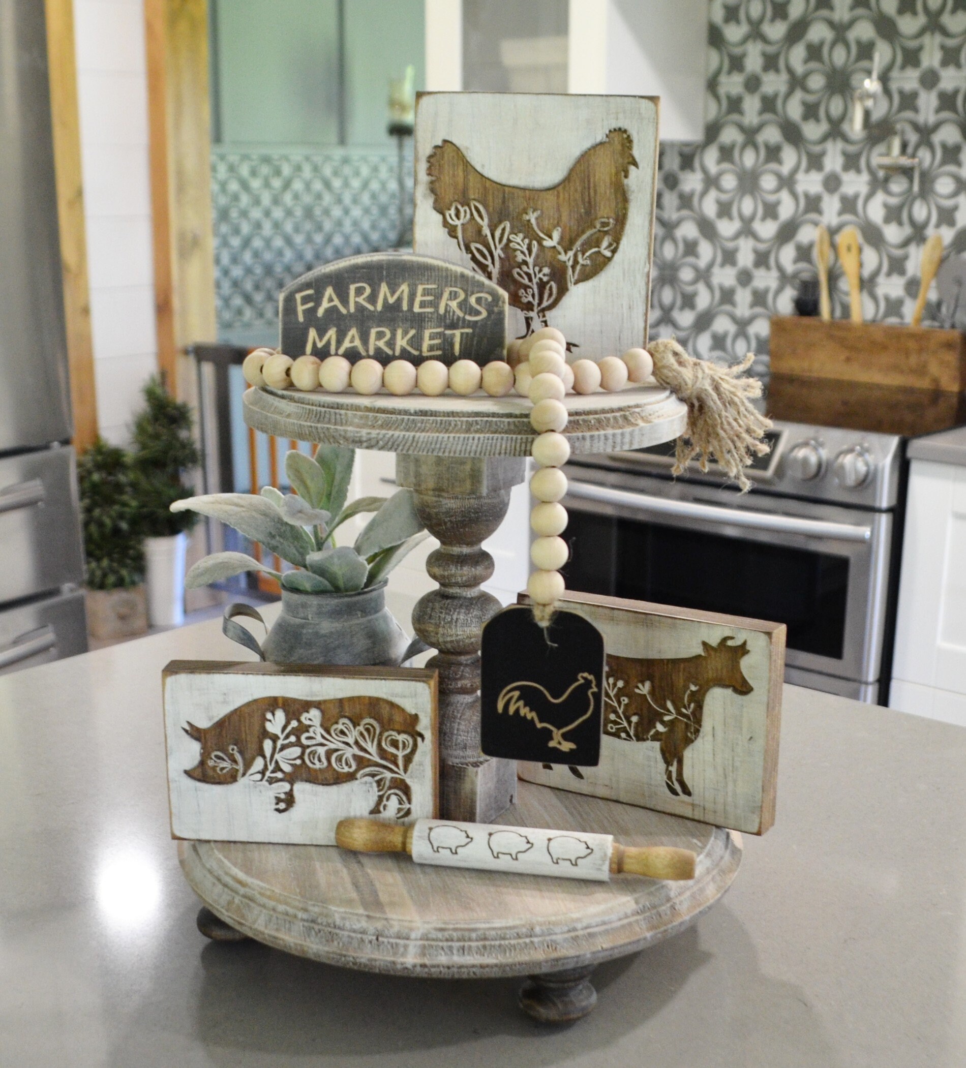 Farmhouse Tiered Tray Decor...farm Bundle...farmers | Etsy