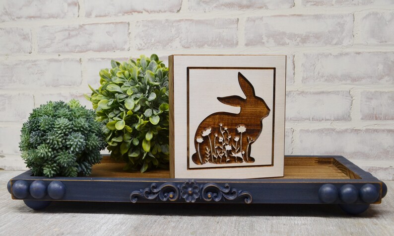 Navy Blue Riser...farmhouse Wood Riser...rectangle - Etsy