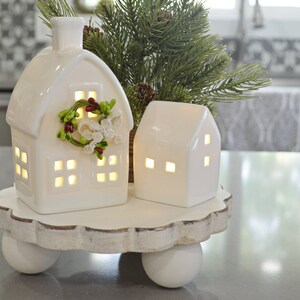 Scalloped Edge Riser...decor Stand...farmhouse Riser...rustic White ...