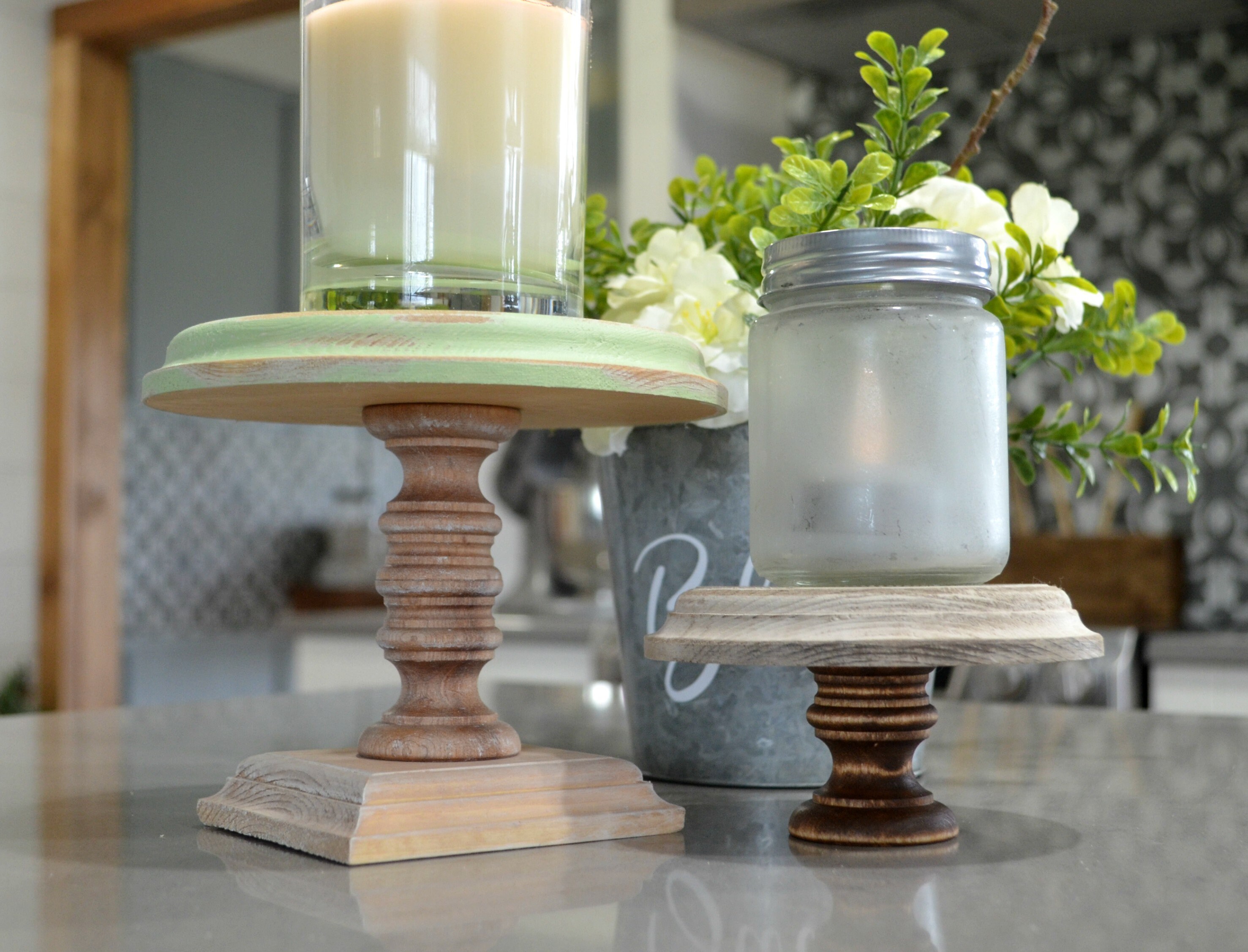 Set of Two Handmade Wood Riser...farmhouse Wood - Etsy