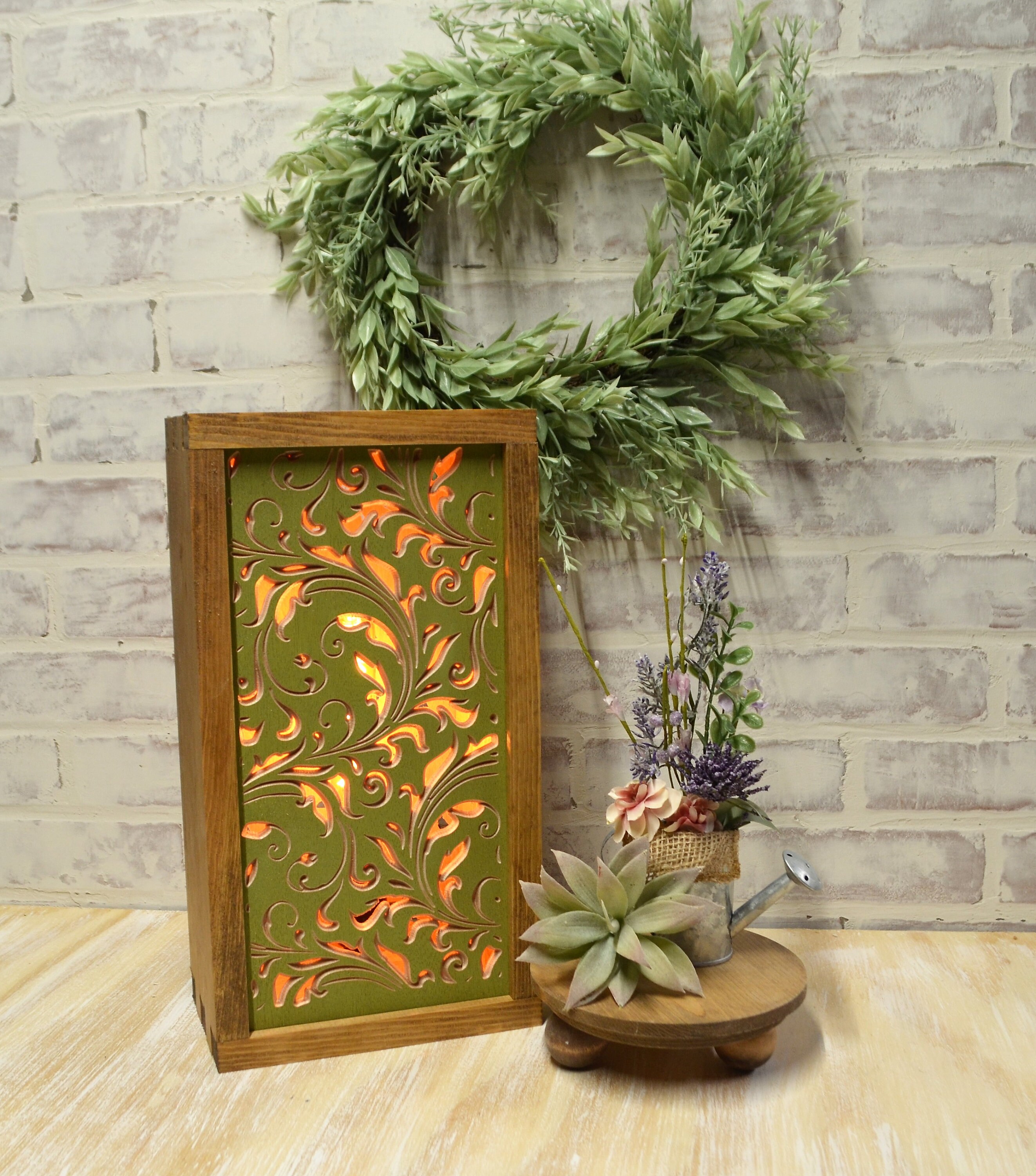 Farmhouse Night Light...decorative Night Light...vintage Look - Etsy