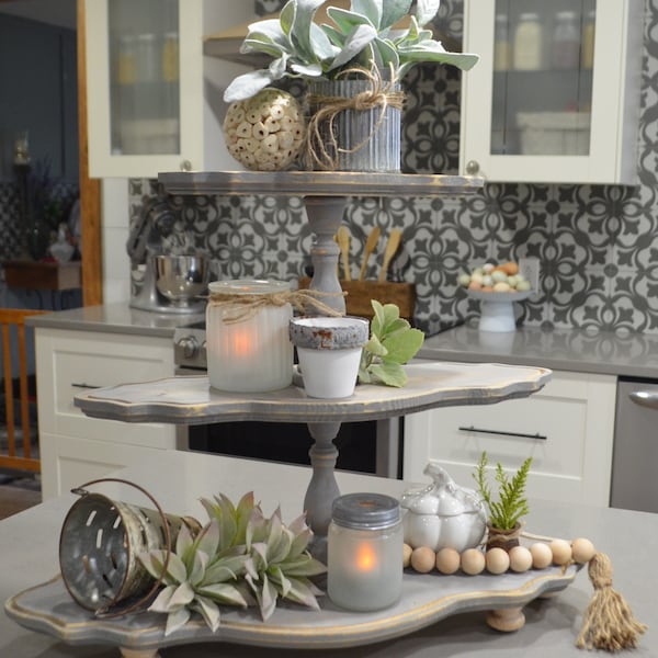 3 Tier Tray Decor - Etsy