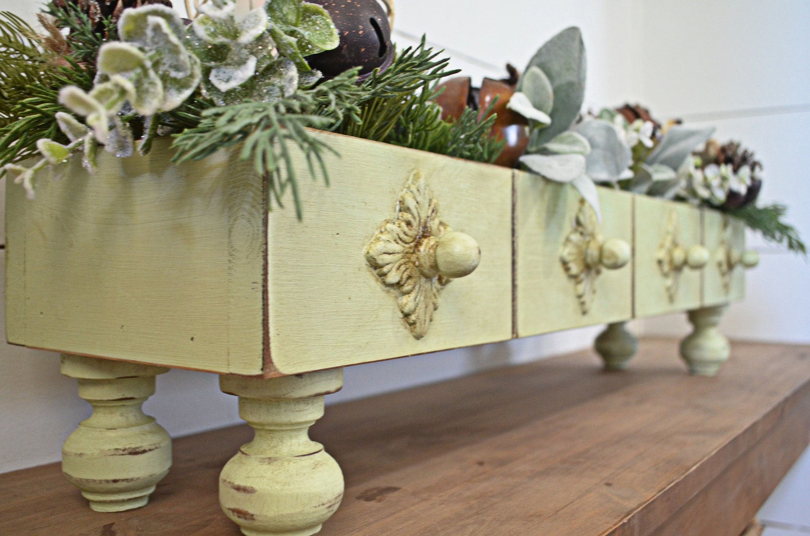 XL Farmhouse Caddy...table Tray Centerpiece...farmhouse Tray - Etsy
