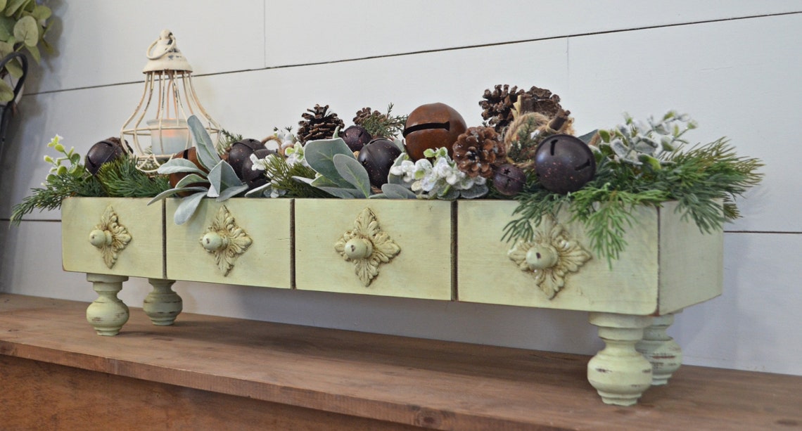 XL Farmhouse Caddy...table Tray Centerpiece...farmhouse Tray - Etsy
